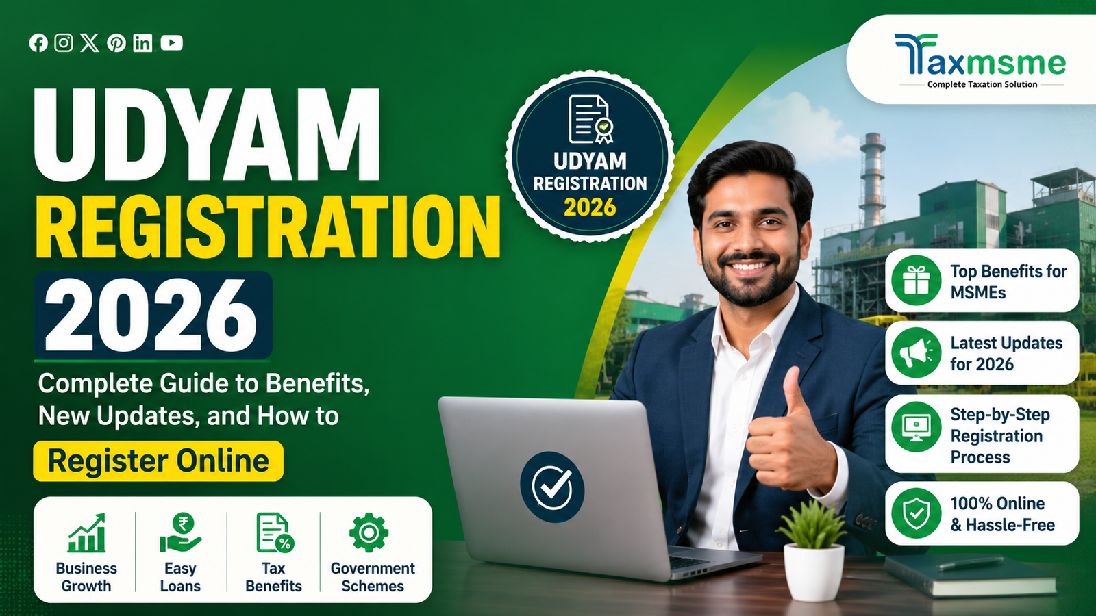 Udyam Registration 2026: Benefits, Process, and Key Updates for MSMEs